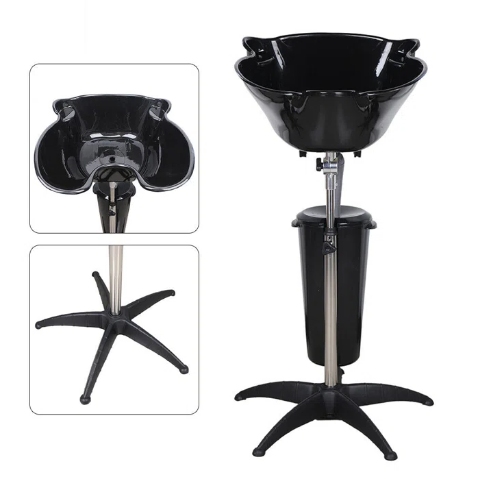 Portable Shampoo Unit With Drain Basin With Adjustable Height – Milo ...